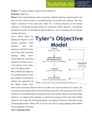 A REVIEW MODELS OF CURRICULUM EVALUATION | PDF