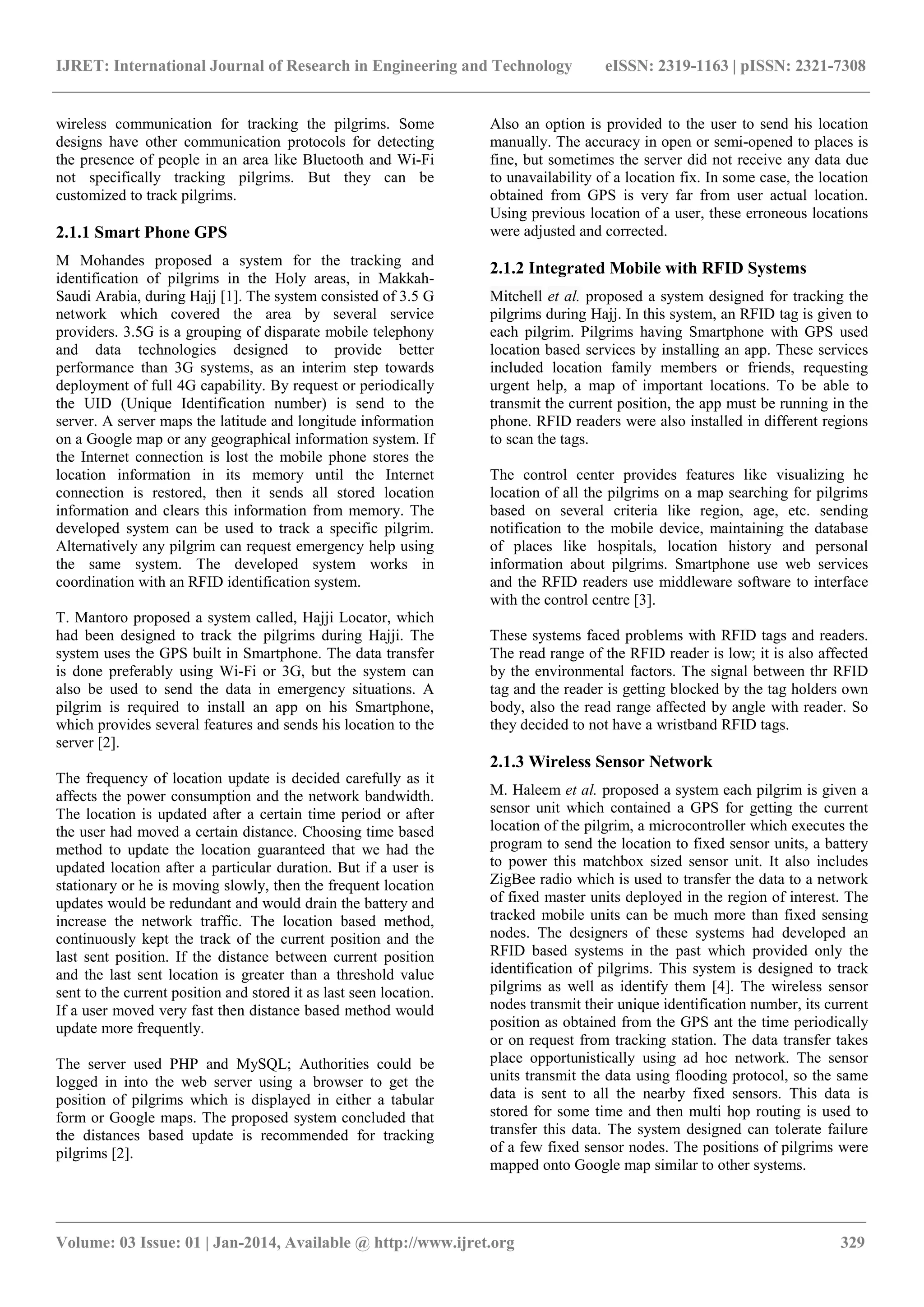 A review monitoring and safety of pilgrims using stampede detection and ...