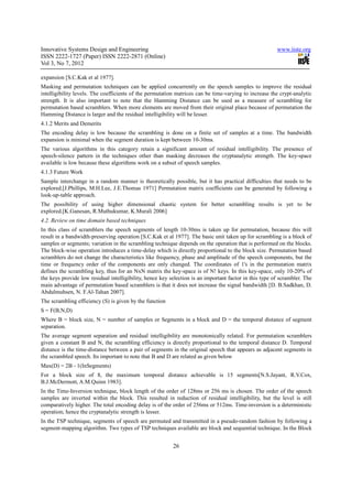 A review of analog audio scrambling methods for residual intelligibility | PDF