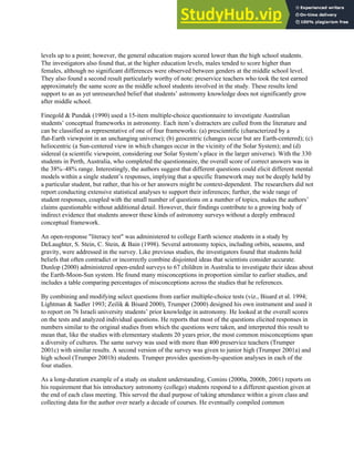 A Review Of Astronomy Education Research | PDF