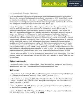 A Review Of Astronomy Education Research | PDF