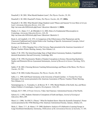 A Review Of Astronomy Education Research | PDF