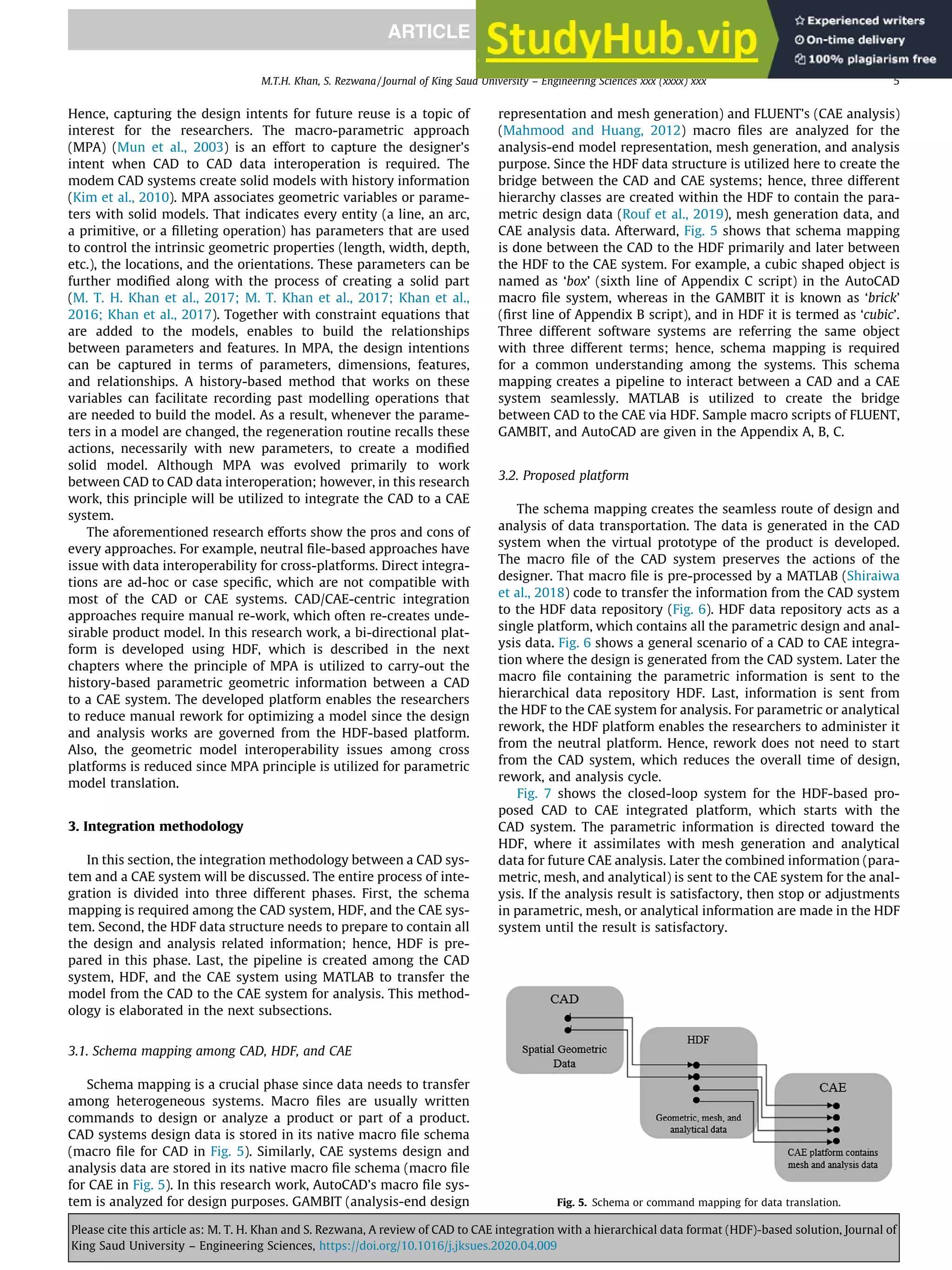 A Review Of CAD To CAE Integration With A Hierarchical Data Format (HDF)-Based Solution | PDF