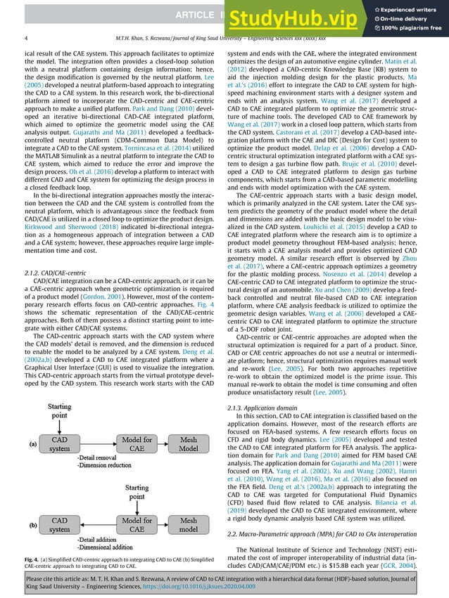 A Review Of CAD To CAE Integration With A Hierarchical Data Format (HDF)-Based Solution | PDF