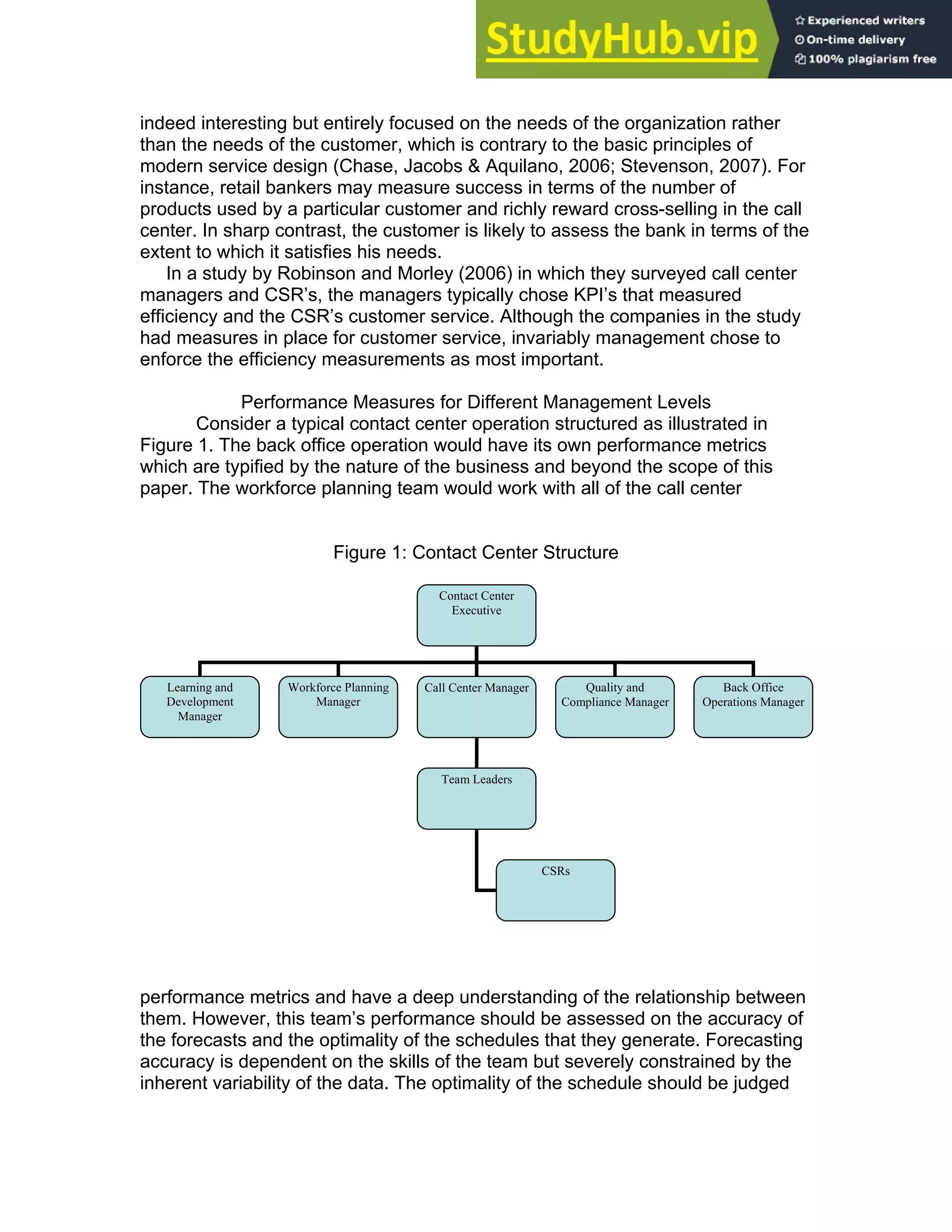 A Review Of Call Center Measurements | PDF