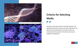 A Comprehensive Review of Cell Culture Media | PPTX