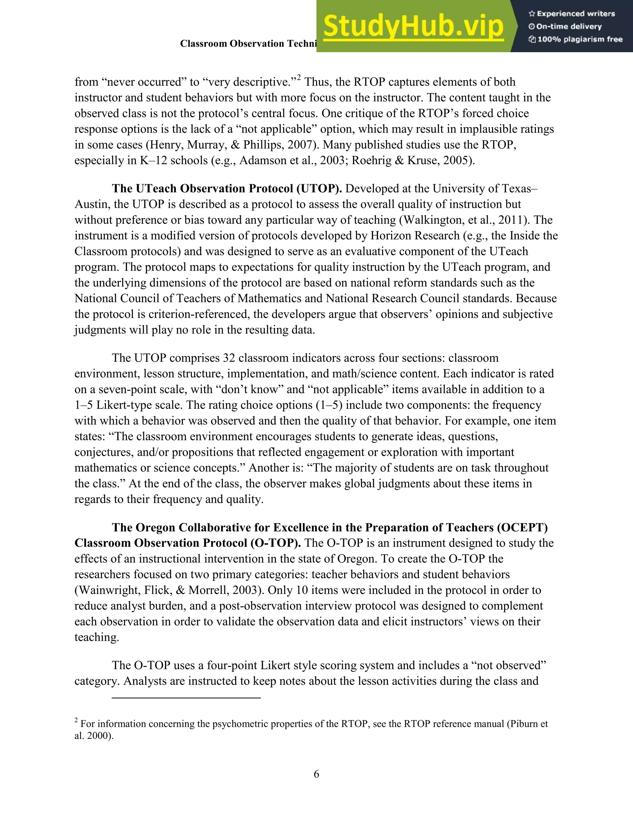 A review of classroom observation techniques used in postsecondary settings..pdf