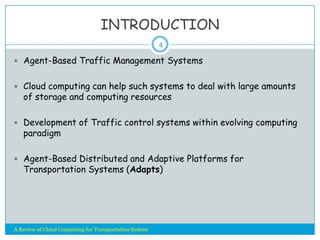 A review of cloud computing for transportation system | PPTX