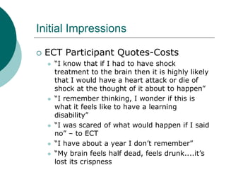 A review of cognitive outcomes of modern day ECT, Kiri Luther | PPT