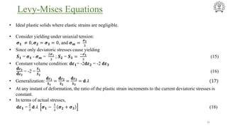 A review of constitutive models for plastic deformation | PPTX