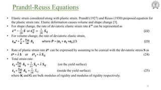 A review of constitutive models for plastic deformation | PPTX