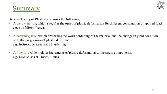 A Review Of Constitutive Models For Plastic Deformation Ppt