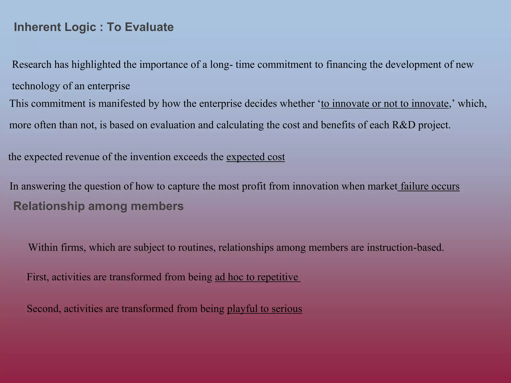 A review of contemporary innovation a schumpeterian perspective | PPTX