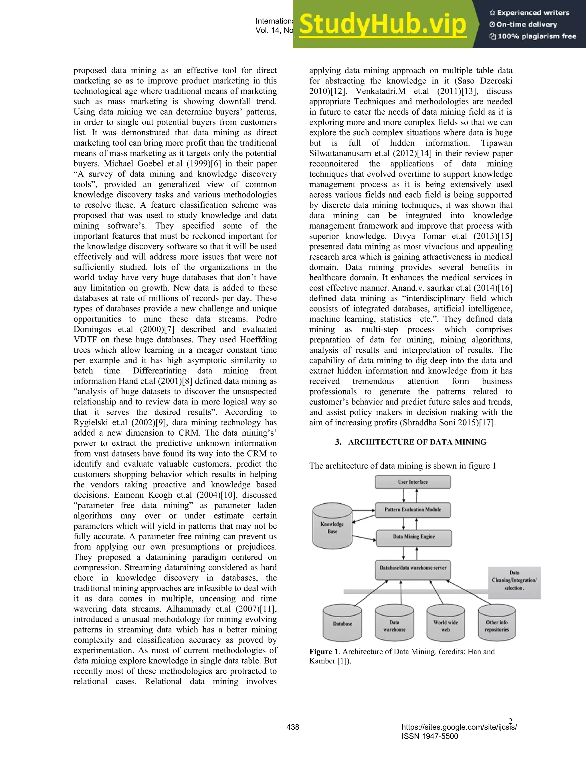A Review Of Data Mining Literature | PDF
