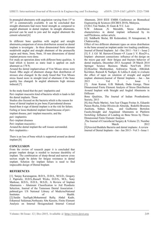 A review of dental implant problems and remedies | PDF
