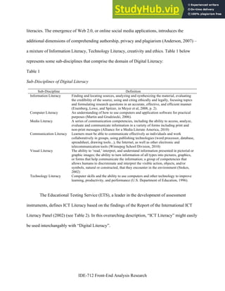 A Review Of Digital Literacy Assessment Instruments | PDF