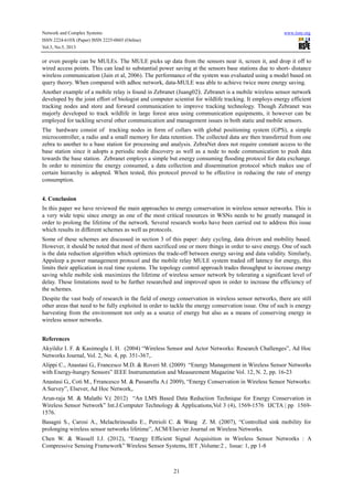 A review of energy conservation in wireless sensor networks | PDF