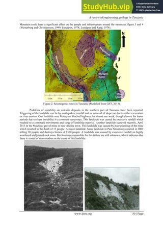 A Review Of Engineering Geology In Tanzania | PDF