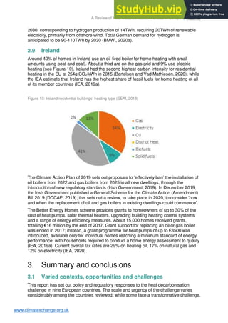 A Review Of Heat Decarbonisation Policies In Europe | PDF