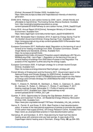 A Review Of Heat Decarbonisation Policies In Europe | PDF