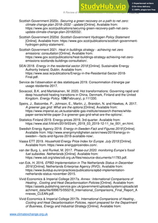 A Review Of Heat Decarbonisation Policies In Europe | PDF