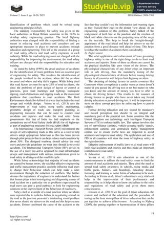 A Review Of Highways Geometric Design To Ensure Road Health And Safety | PDF