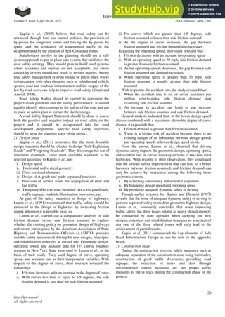 A Review Of Highways Geometric Design To Ensure Road Health And Safety | PDF