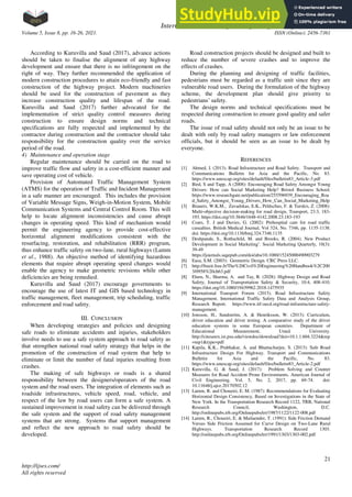 A Review Of Highways Geometric Design To Ensure Road Health And Safety ...