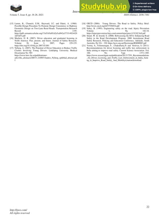 A Review Of Highways Geometric Design To Ensure Road Health And Safety | PDF