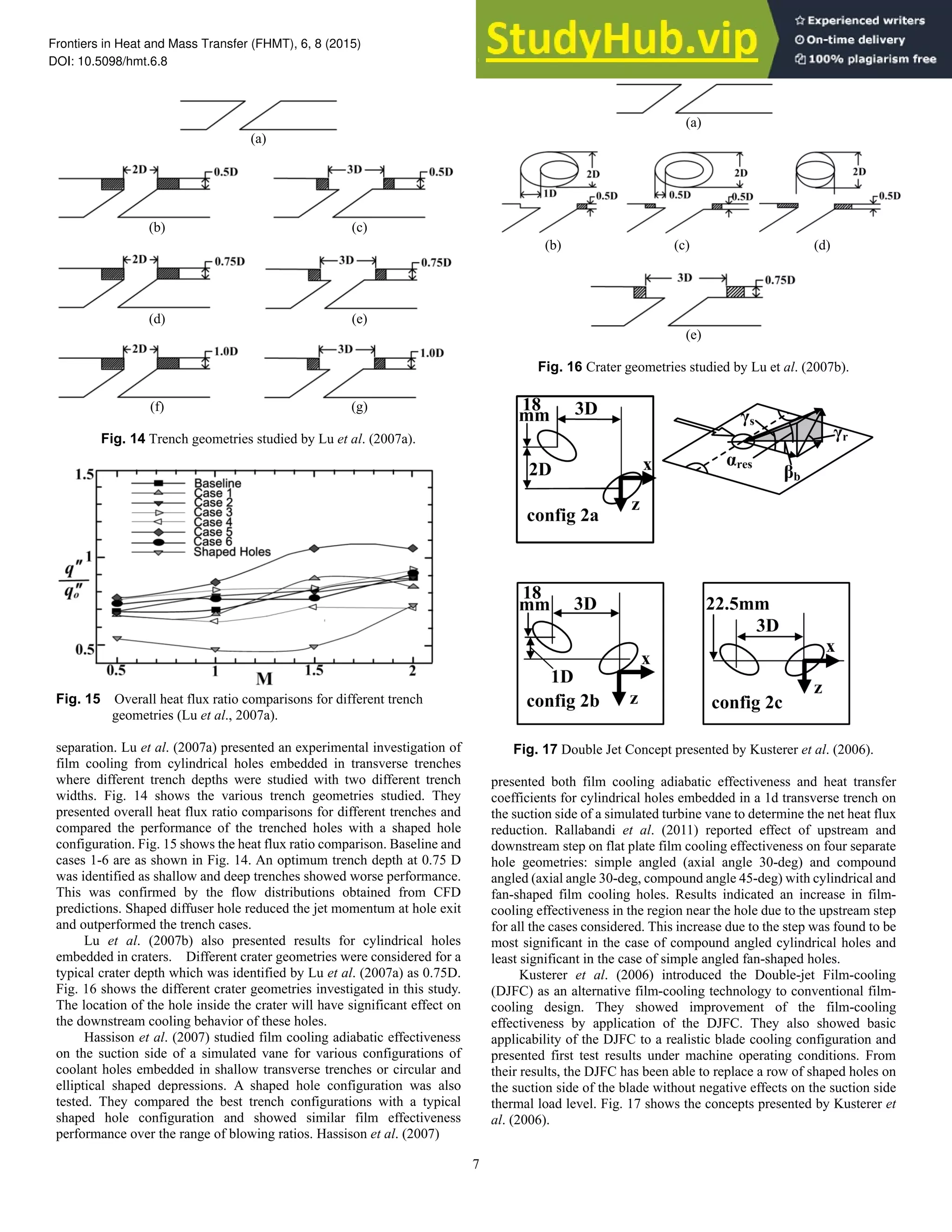 A Review Of Hole Geometry And Coolant Density Effect On Film Cooling | PDF