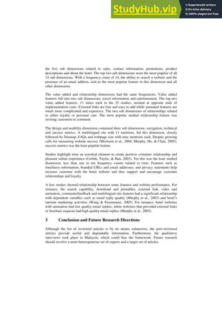 A Review Of Hospitality Website Design Frameworks | PDF