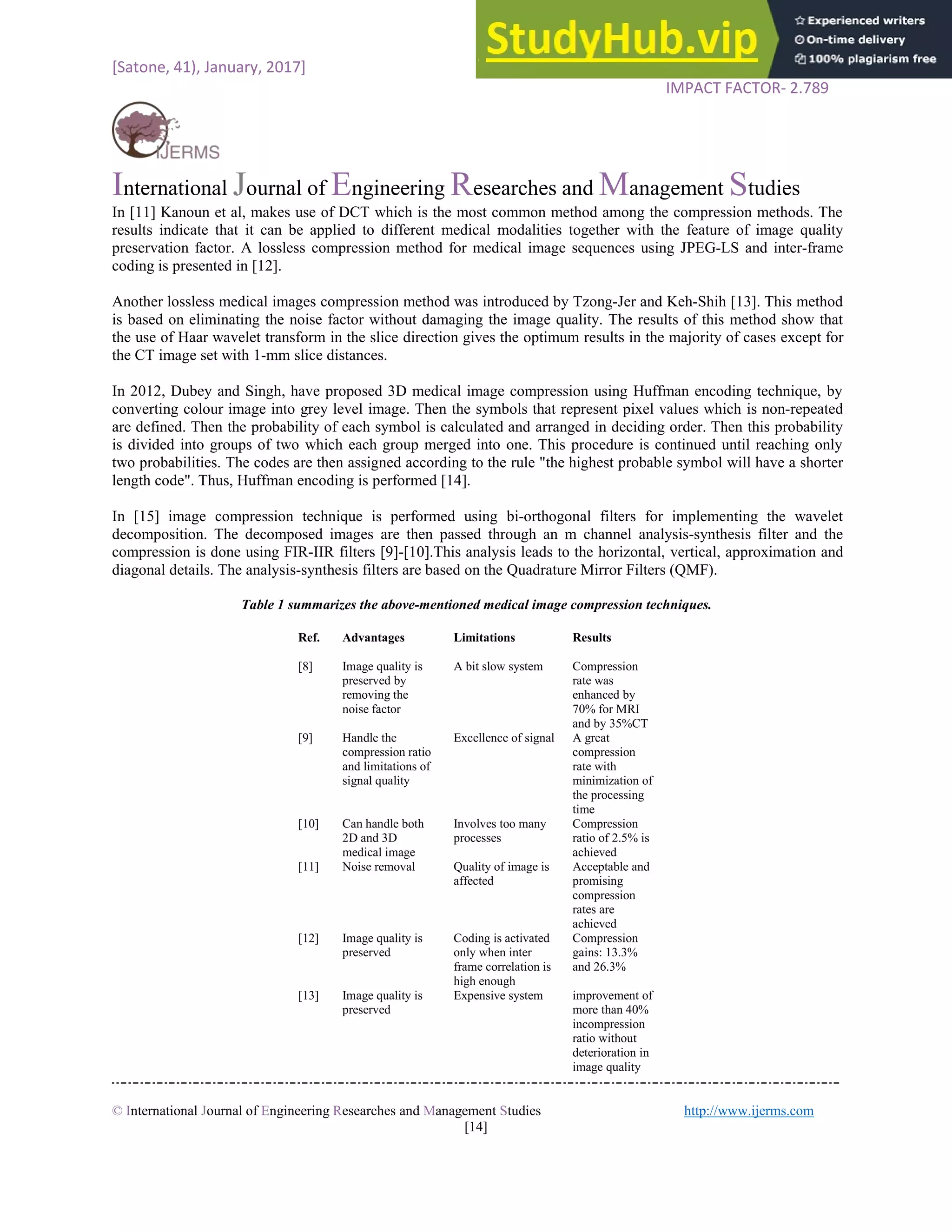 A REVIEW OF IMAGE COMPRESSION TECHNIQUES | PDF | Computing | Technology & Computing
