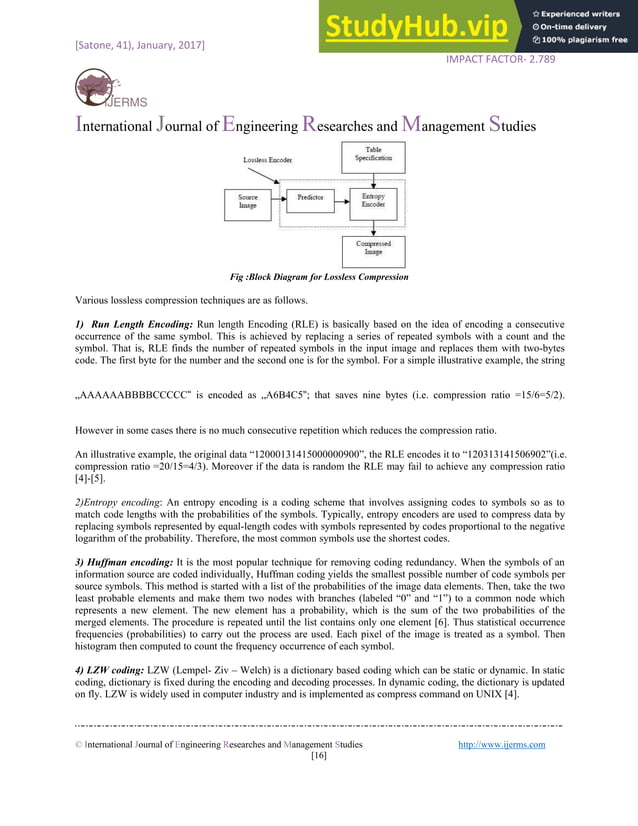 A REVIEW OF IMAGE COMPRESSION TECHNIQUES | PDF | Computing | Technology & Computing