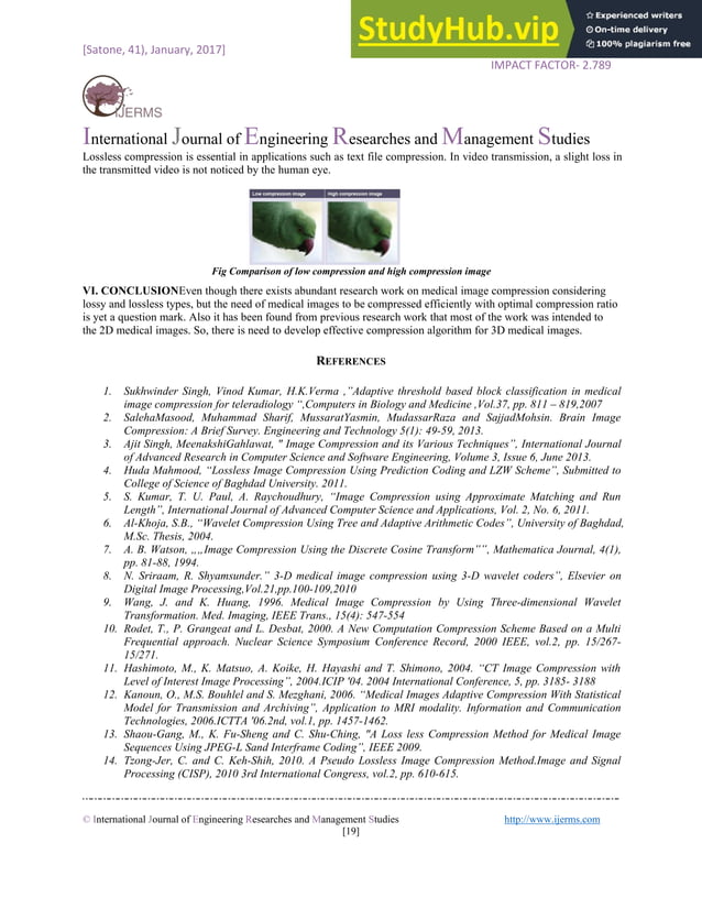 A REVIEW OF IMAGE COMPRESSION TECHNIQUES | PDF | Computing | Technology & Computing