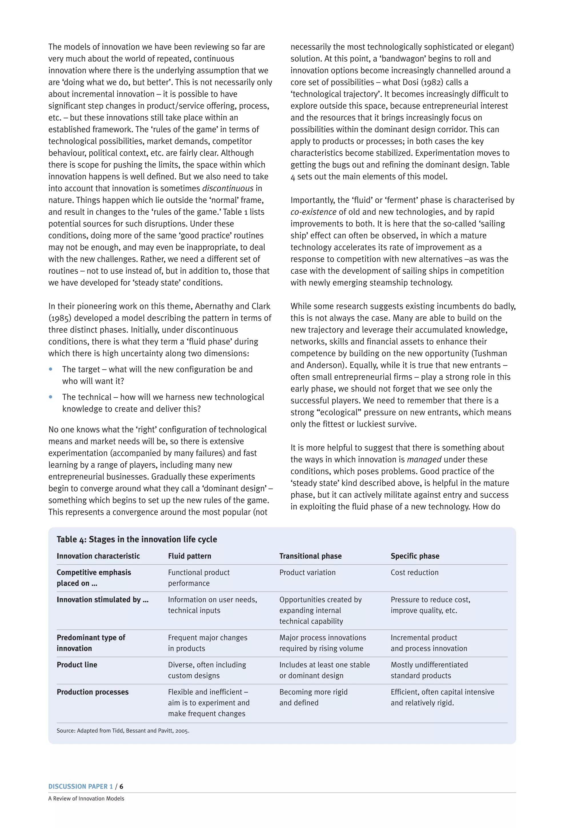 A review of innovation models | PDF