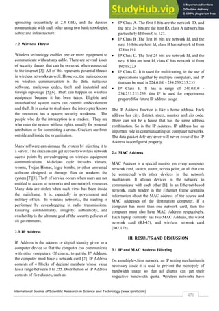 A Review Of IP And MAC Address Filtering In Wireless Network Security | PDF