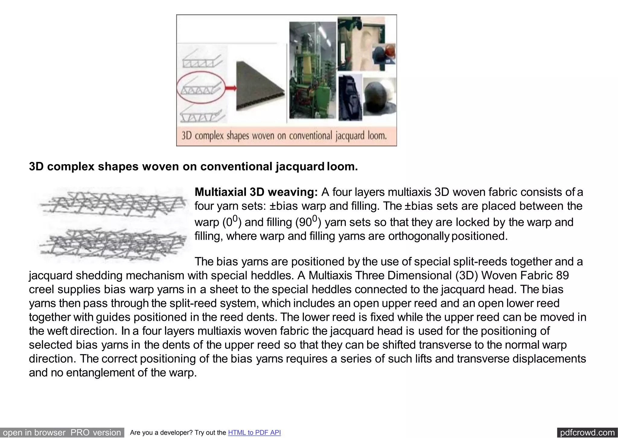 A review of jacquard fabric | PDF