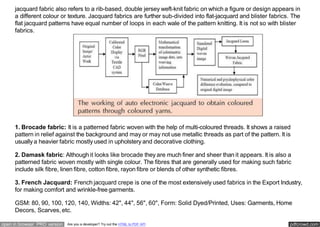 A review of jacquard fabric | PDF
