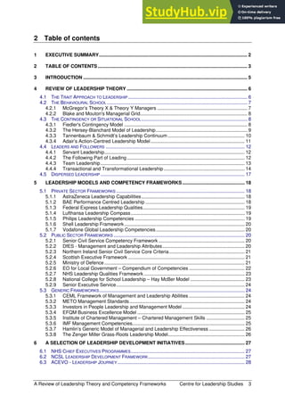 A Review Of Leadership Theory And Competency Frameworks | PDF