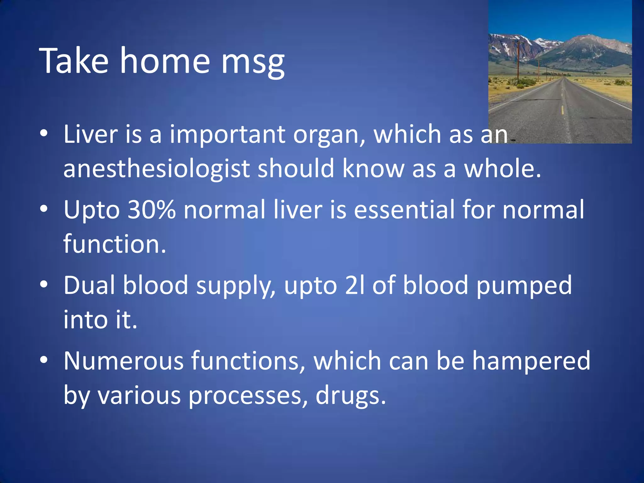 A review of liver anatomy and physiology for anesthesiologists | PPTX ...