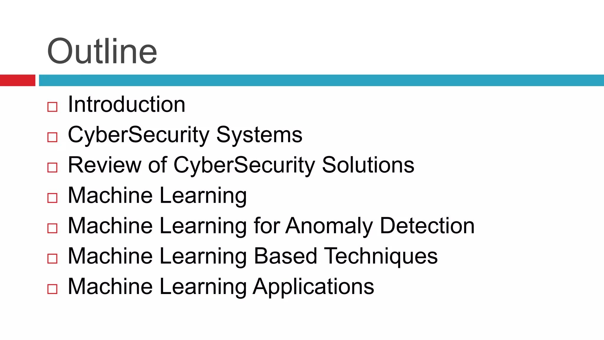 A Review Of Machine Learning Based Anomaly Detection Pptx Computer