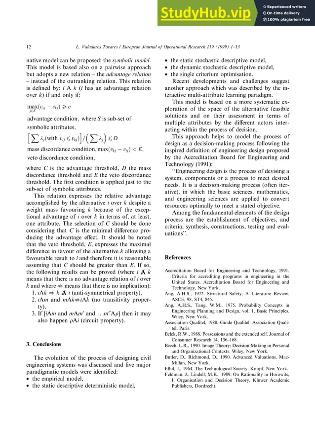 A Review Of Major Paradigms And Models For The Design Of Civil Engineering Systems | PDF | Civil ...