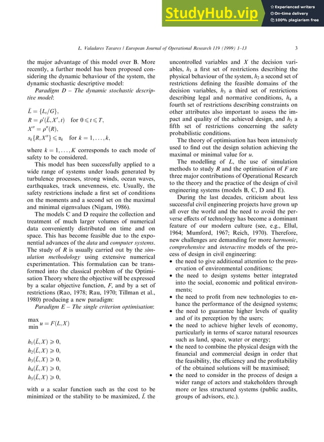 A Review Of Major Paradigms And Models For The Design Of Civil ...