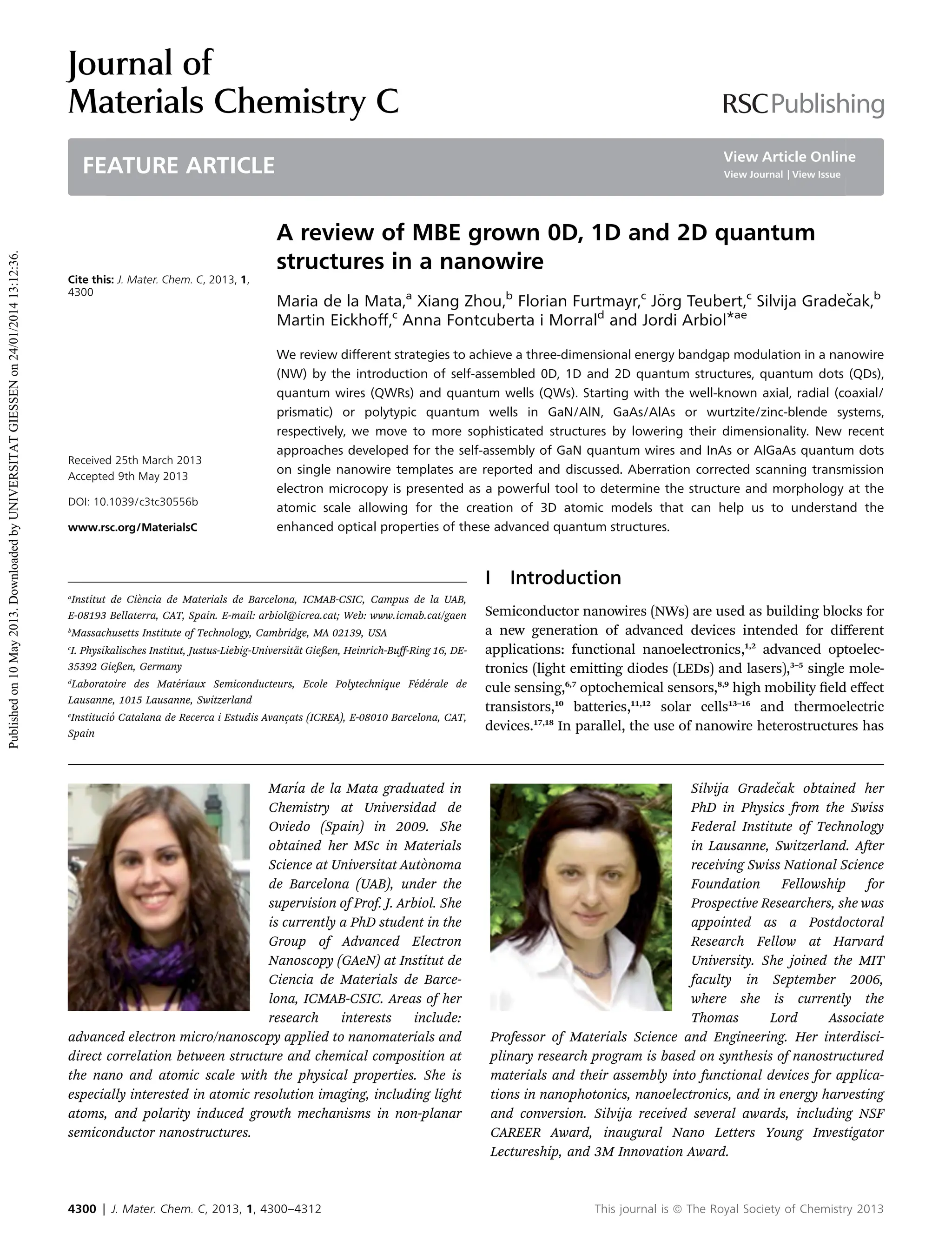 A review of MBE grown 0D 1D and 2D quantum structures in a nanowire.pdf