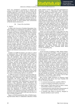 A Review Of Mobile Learning Applications For Mathematics | PDF