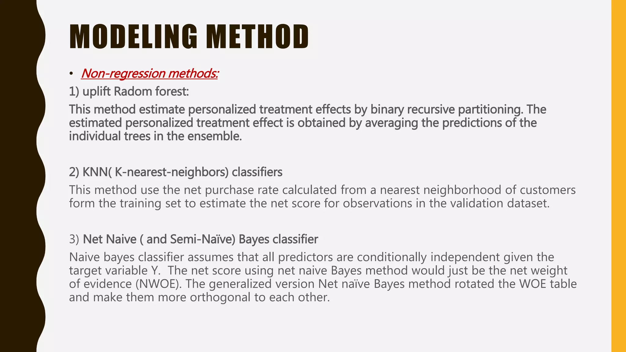 A review of net lift models | PPTX