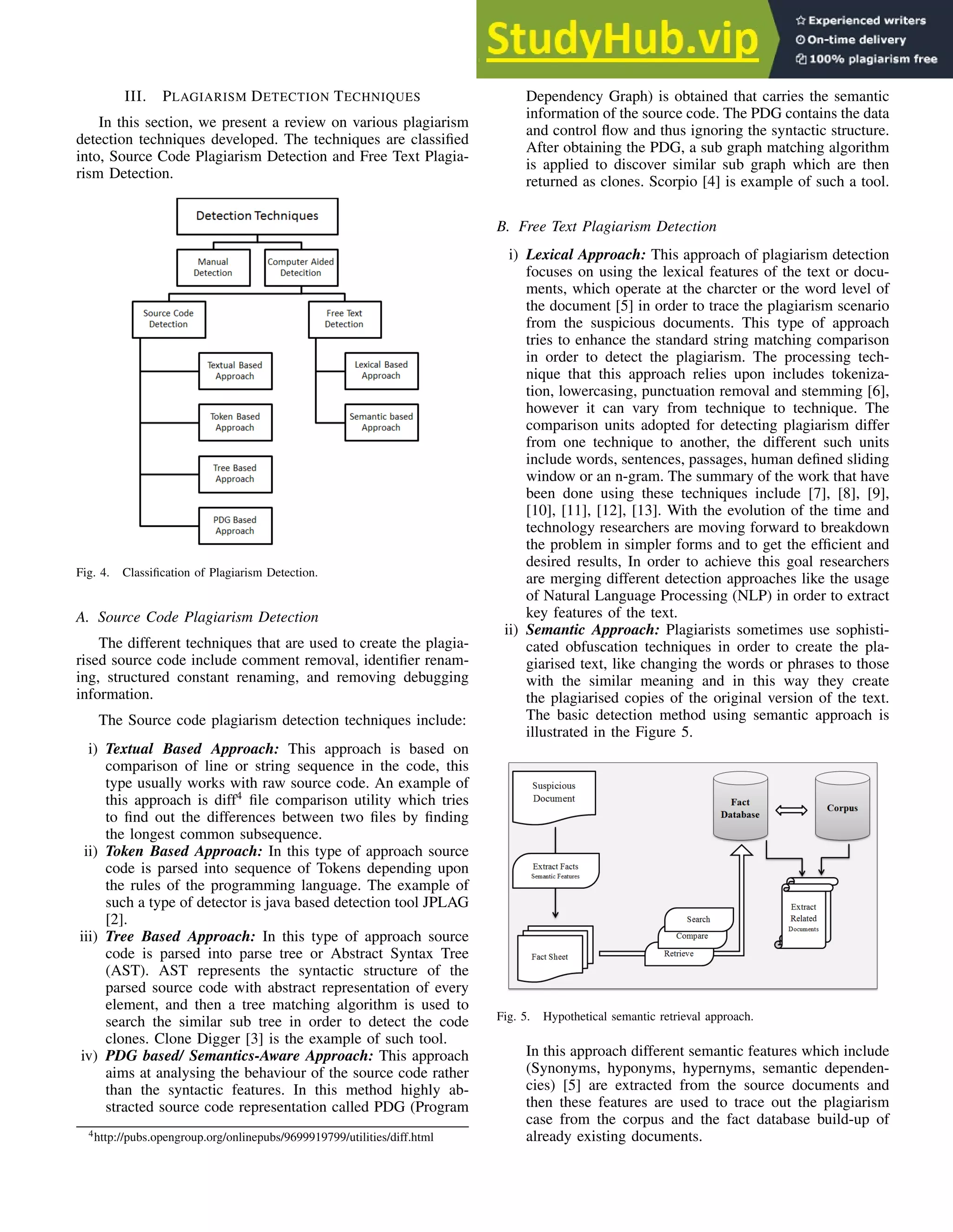 A Review Of Plagiarism Detection Based On Lexical And Semantic Approach ...