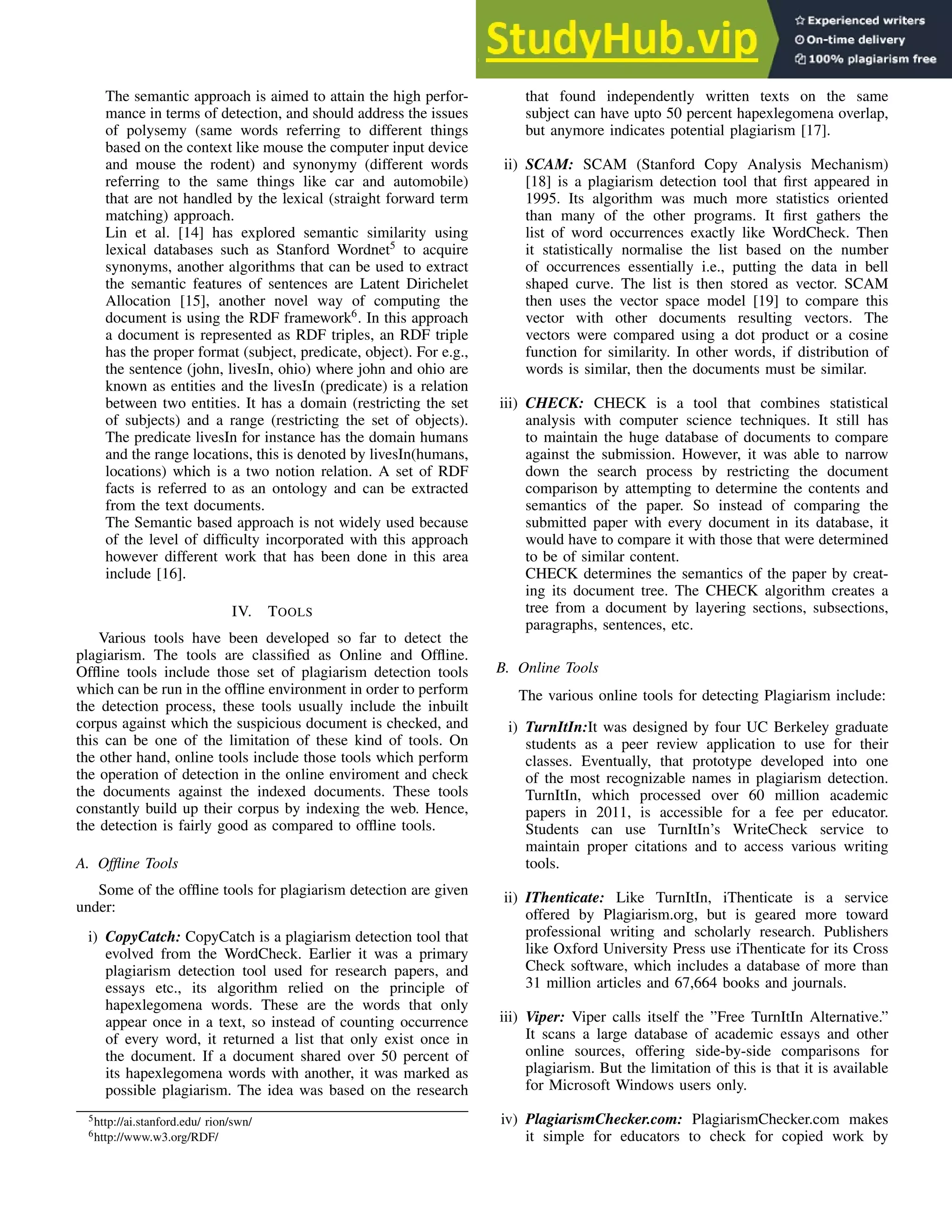 A Review Of Plagiarism Detection Based On Lexical And Semantic Approach Pdf