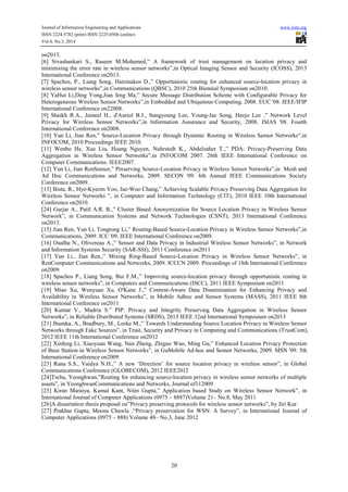 A review of privacy preserving techniques in wireless sensor network | PDF