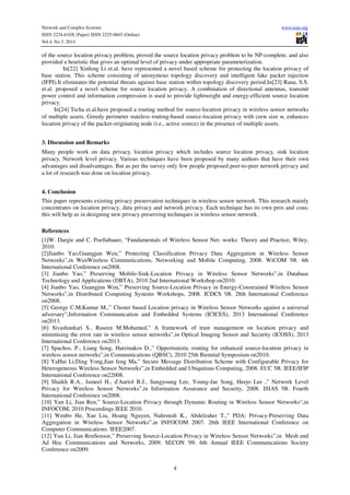 A review of privacy preserving techniques in wireless sensor network | PDF